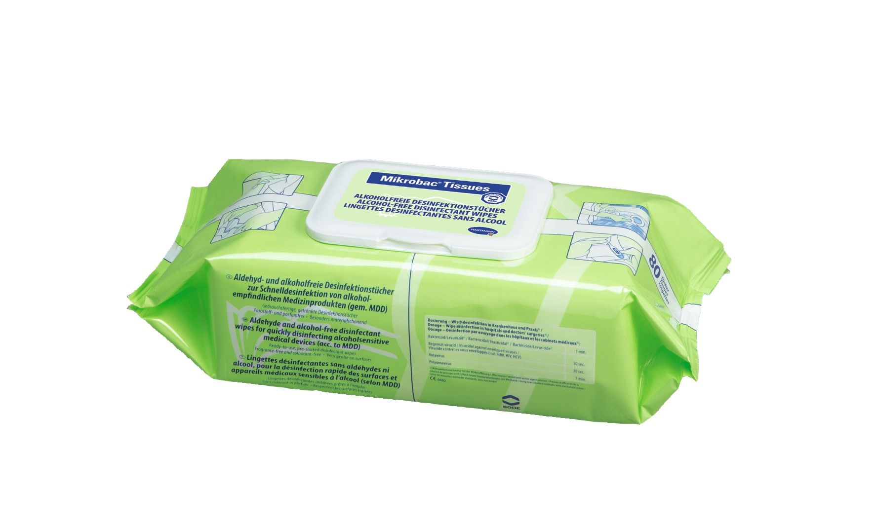 Bode Mikrobac Tissues Flächendesinfektionstücher - Alkoholfrei, VAH ...