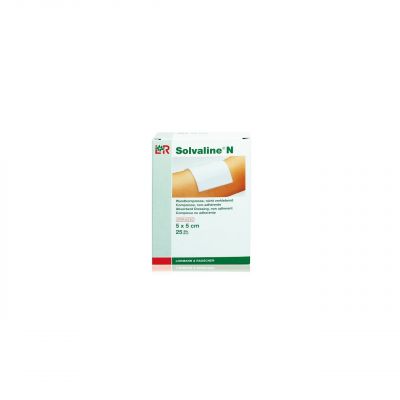 Solvaline N, sterile Wundkompresse, 5 x 5 cm, 25 Stück | TWV-Grund