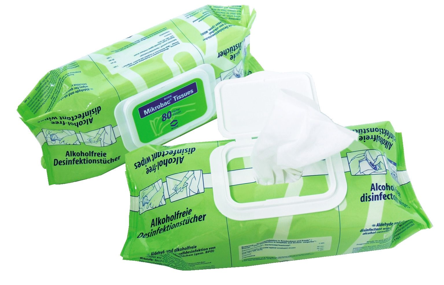 Bode Mikrobac Tissues Flächendesinfektionstücher - Alkoholfrei, VAH ...