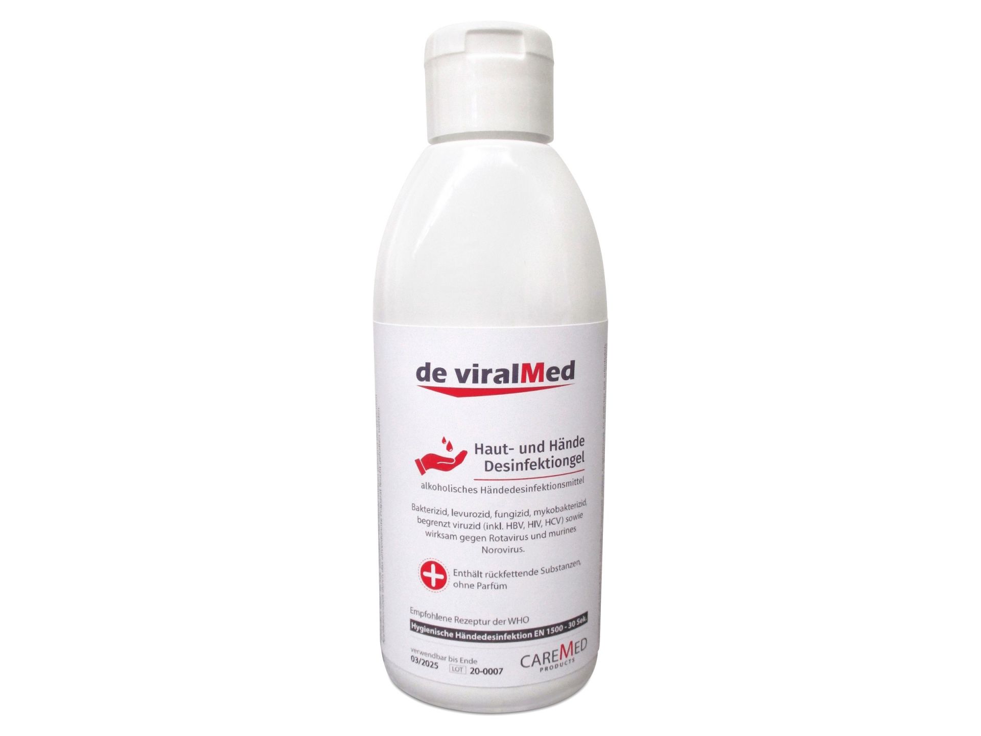 de viralMed Händedesinfektion und Hautdesionfektion Gel nach EN 1500 ...